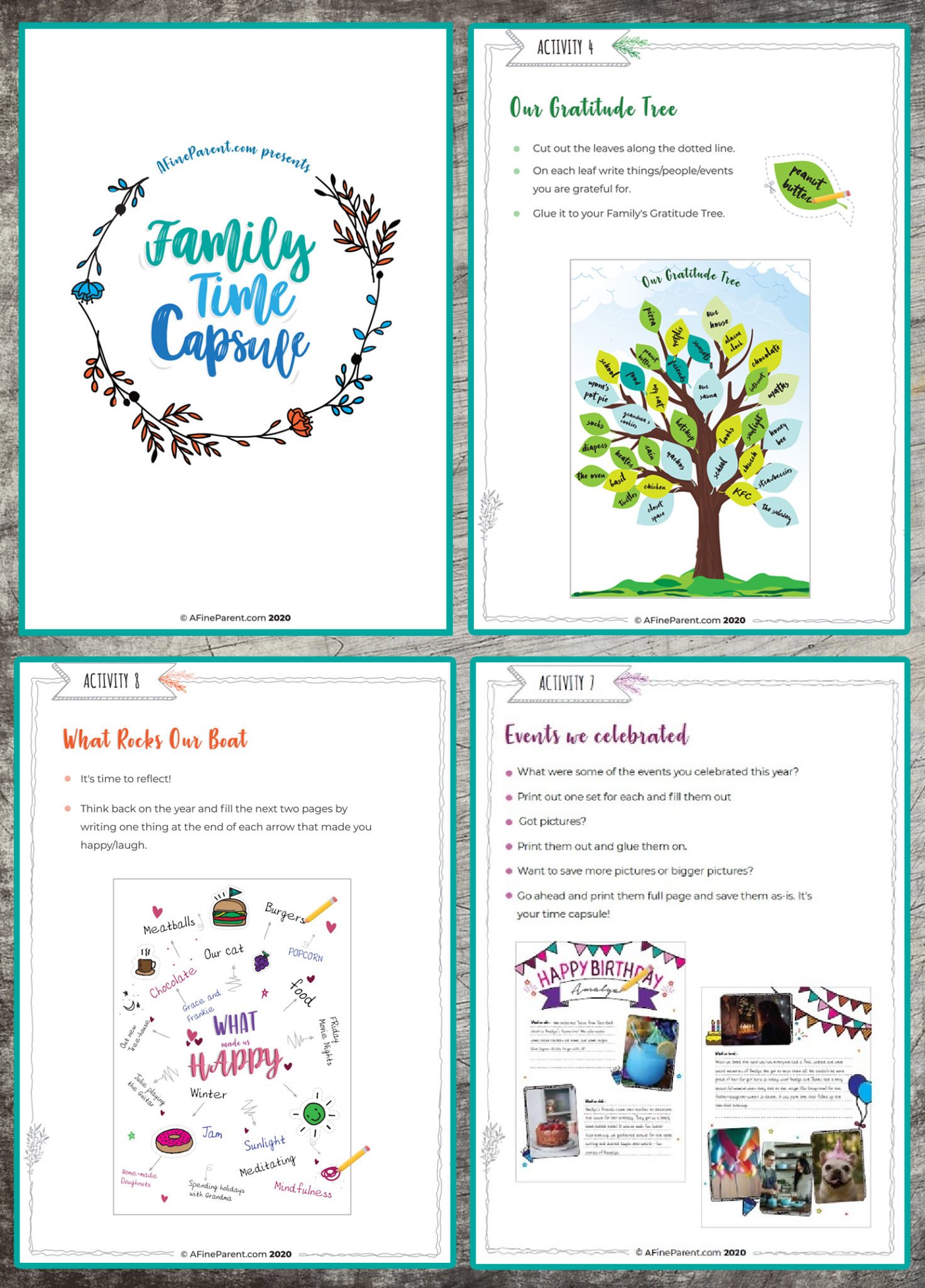 Family Time Capsule - A Fine Parent